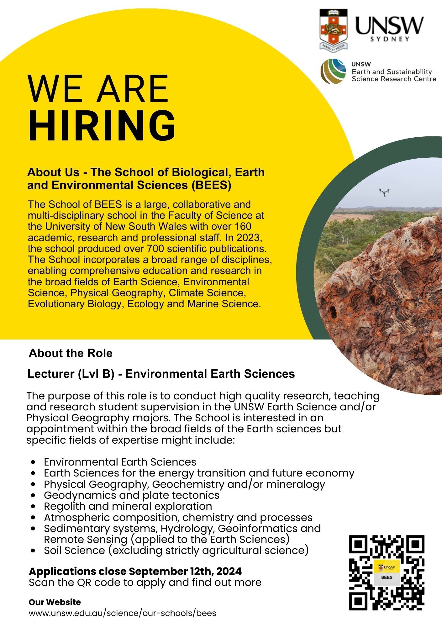 Environmental Earth Science academic position at UNSW Sydney – Andy Baker