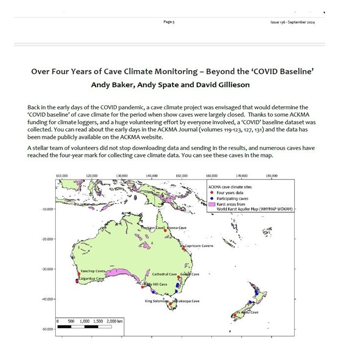 Four years of cave climate monitoring – Andy Baker
